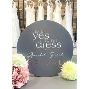 UK | PREMIUM | Bridal Dress Shop Sign | I Said Yes to the Dress ...