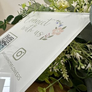 Acrylic QR Code Social Media Sign | Premium 5mm Acrylic Logo Plaque ...