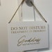 Personalised Logo Treatment in Progress Double Sided Business Door Sign ...