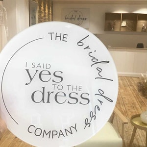 UK | PREMIUM | Bridal Dress Shop Sign | I Said Yes to the Dress ...
