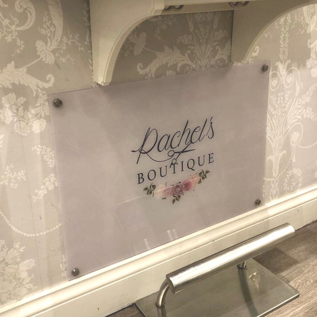 A2 Acrylic Logo Kickboard Hair Salon Branded Kick Board Salon Wall ...