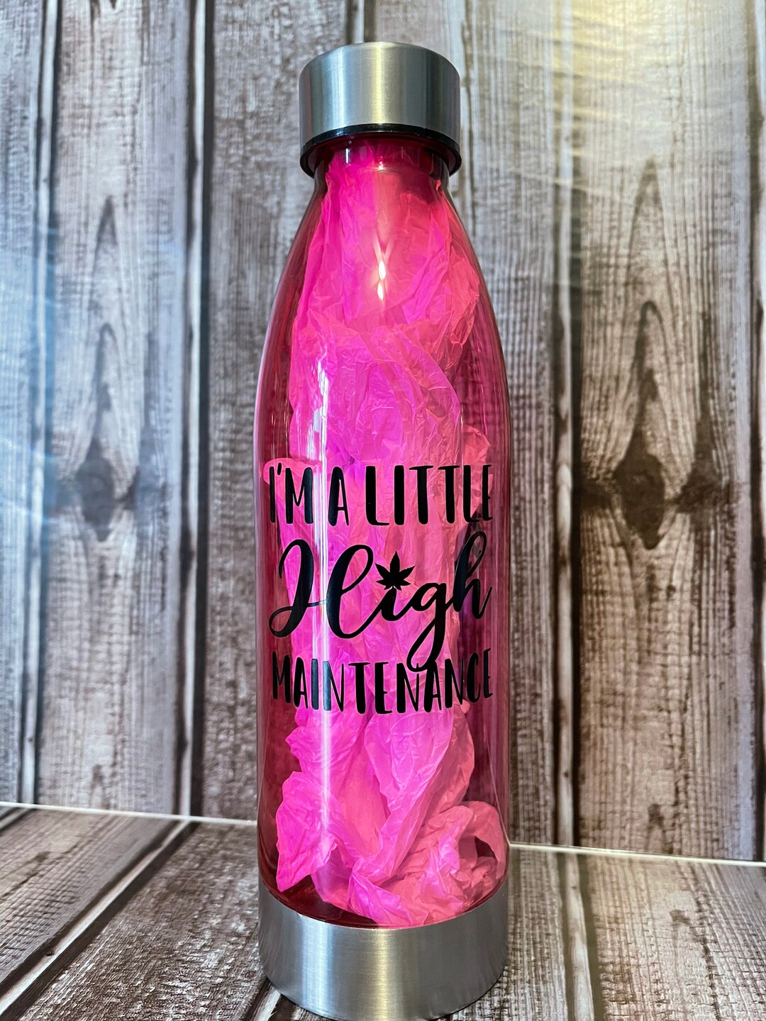High Maintenance/weed/marijuana/mary Jane/water Bottle/legal - Etsy