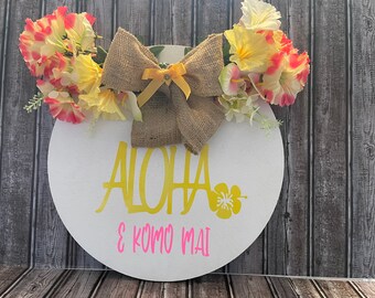 E Komo Mai Sign - Etsy
