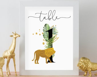 Gold Table Numbers - Etsy