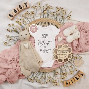 Girl Pregnancy Announcement Digital, It's a Girl Gender Reveal Baby ...