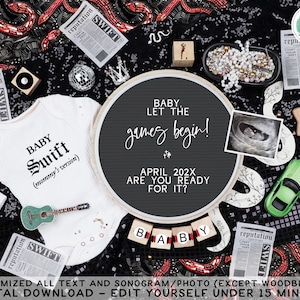TS Reputation Baby Announcement: Taylor Reveal Template (digital) - Etsy
