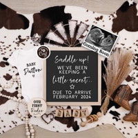 Western Baby Announcement - Etsy