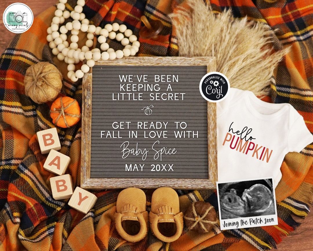 Digital Pregnancy Announcement, Fall We've Been Keeping a Secret ...