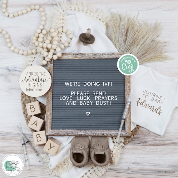 IVF Announcement, IVF Boho Journey Announcement, Bohemian Social Media ...
