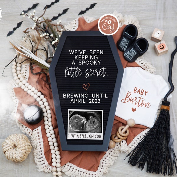 October Baby Announcement - Etsy