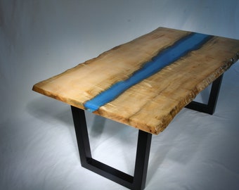 Maple River Table Stone Live Edge - Etsy