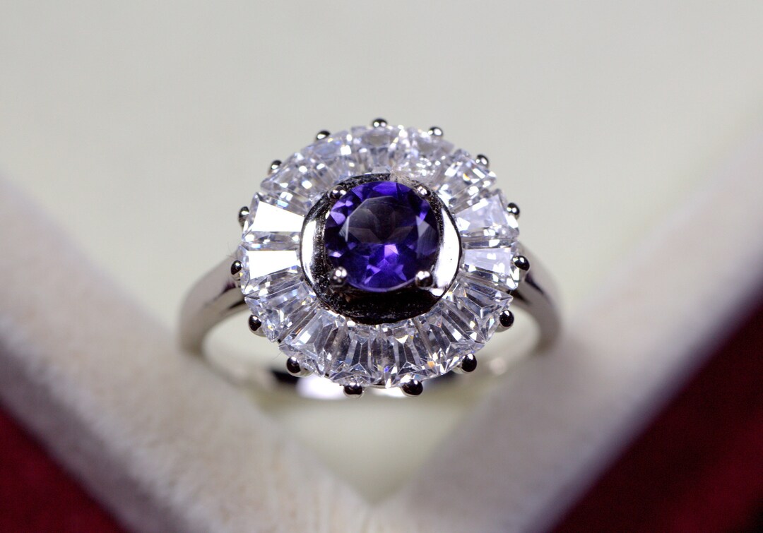 Iolite Ring Natural Iolite Ring Blue Gemstone Ring - Etsy