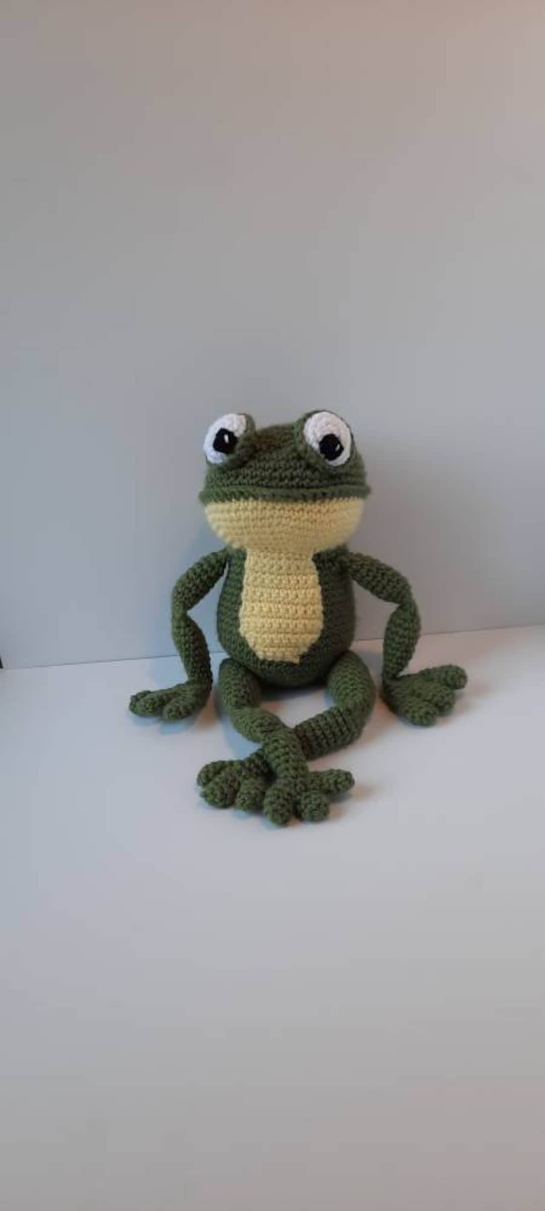18" (45.75 Cm) Large Frog Toy, Cuddle Size, Child's Toy, Amigurumi ...