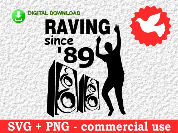 Rave Dance Digital Image in SVG and PNG File Format. - Etsy