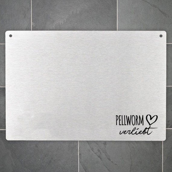 Magnetic board Kiel in love 42 x 30 cm pin board with name of your ...