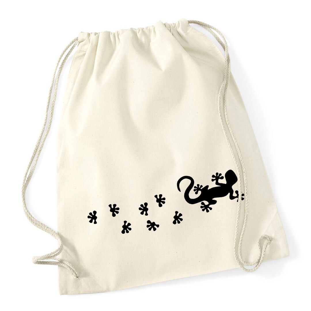 Gym Bag Gecko Tapsen Backpack Cotton 12 Liters With Motif for All ...