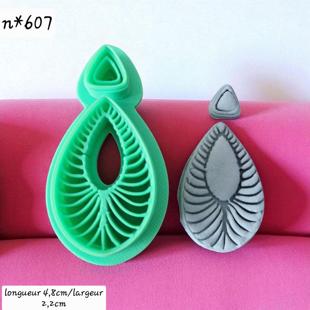 Earring Cutter, Polymer Clay Cutter, Fimo Clay Cutter, Clay Cutter ...