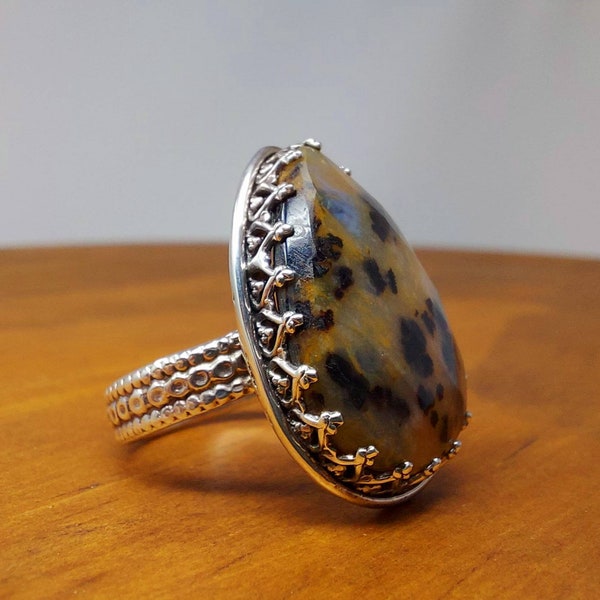 Dendritic Agate Ring - Etsy