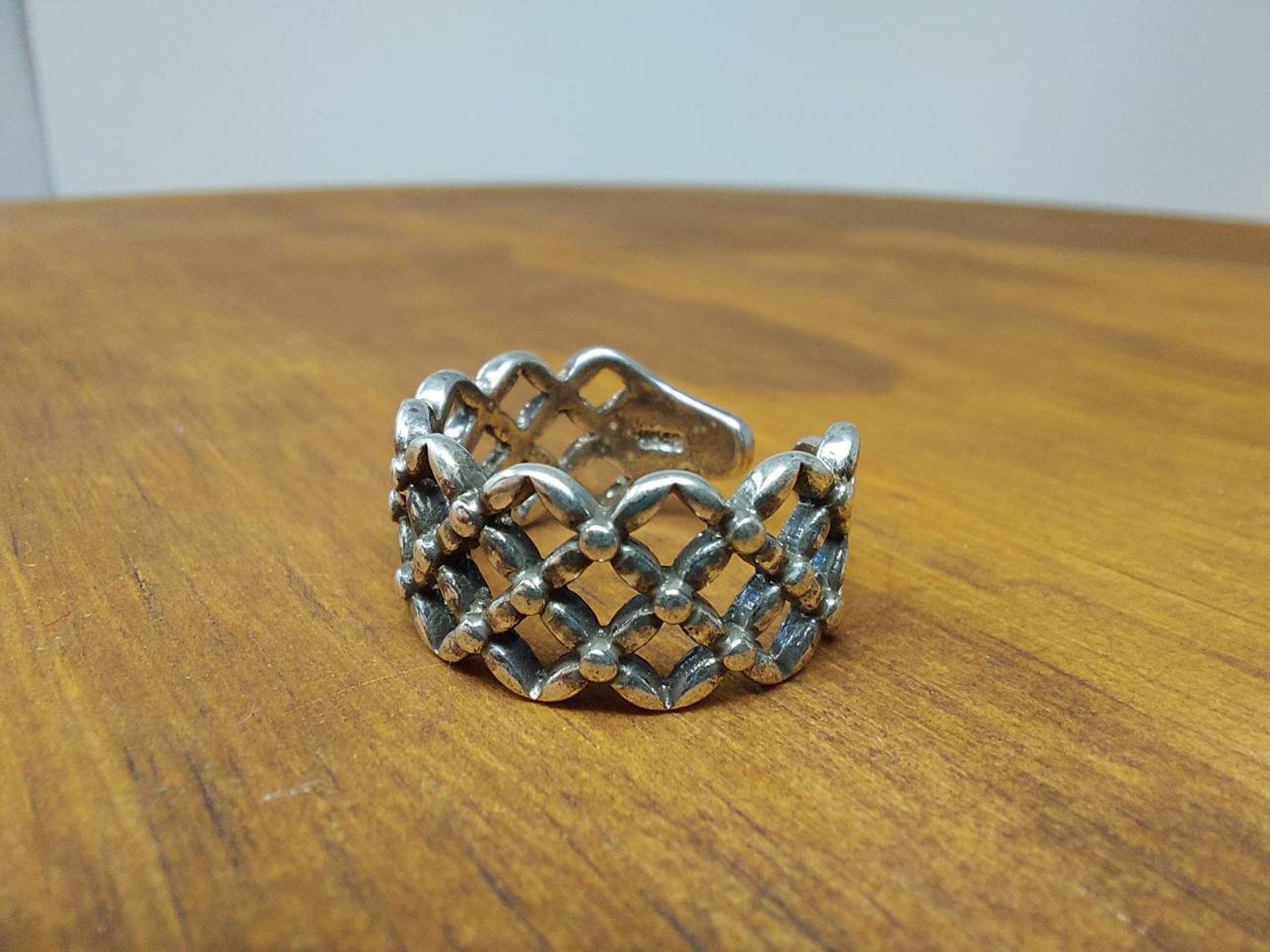 Minimalist silver ring / Sterling silver ring / Flower of life | Etsy