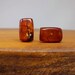 Mexican Red Amber Stud Earrings / Boho Gemstone Earrings / - Etsy