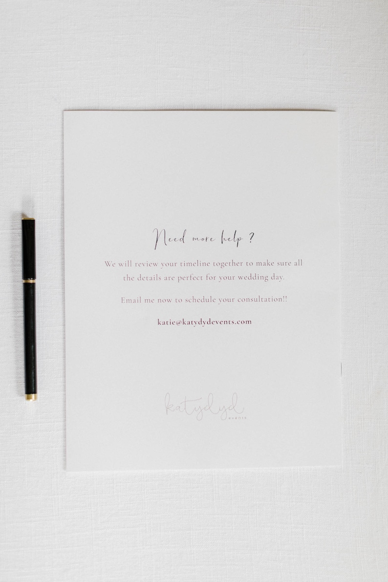 Custom Wedding Timelines: Without a First Look - Etsy