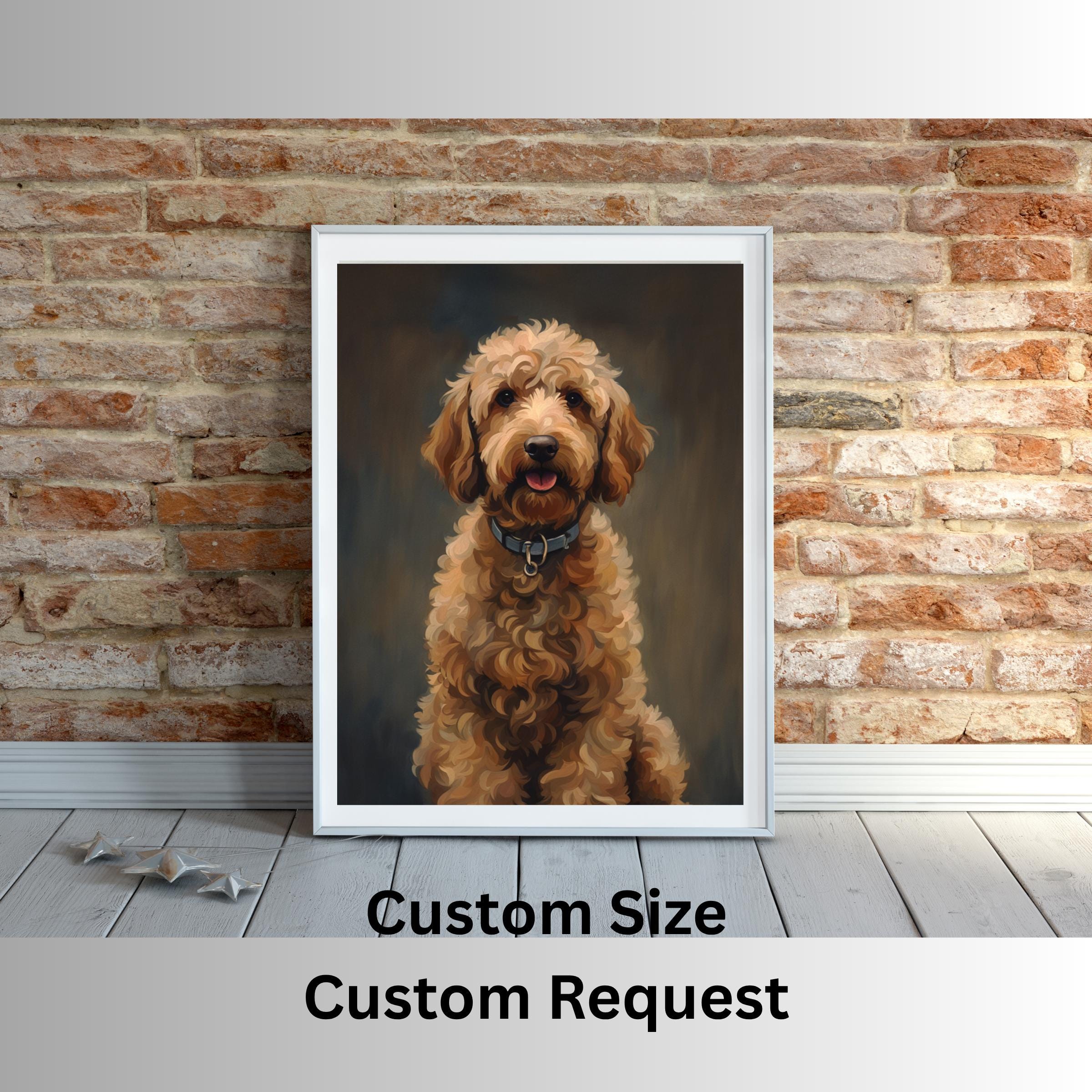 Labradoodle Watercolor Art Print: Dog Wall Decor, Pet Portrait, Pet ...