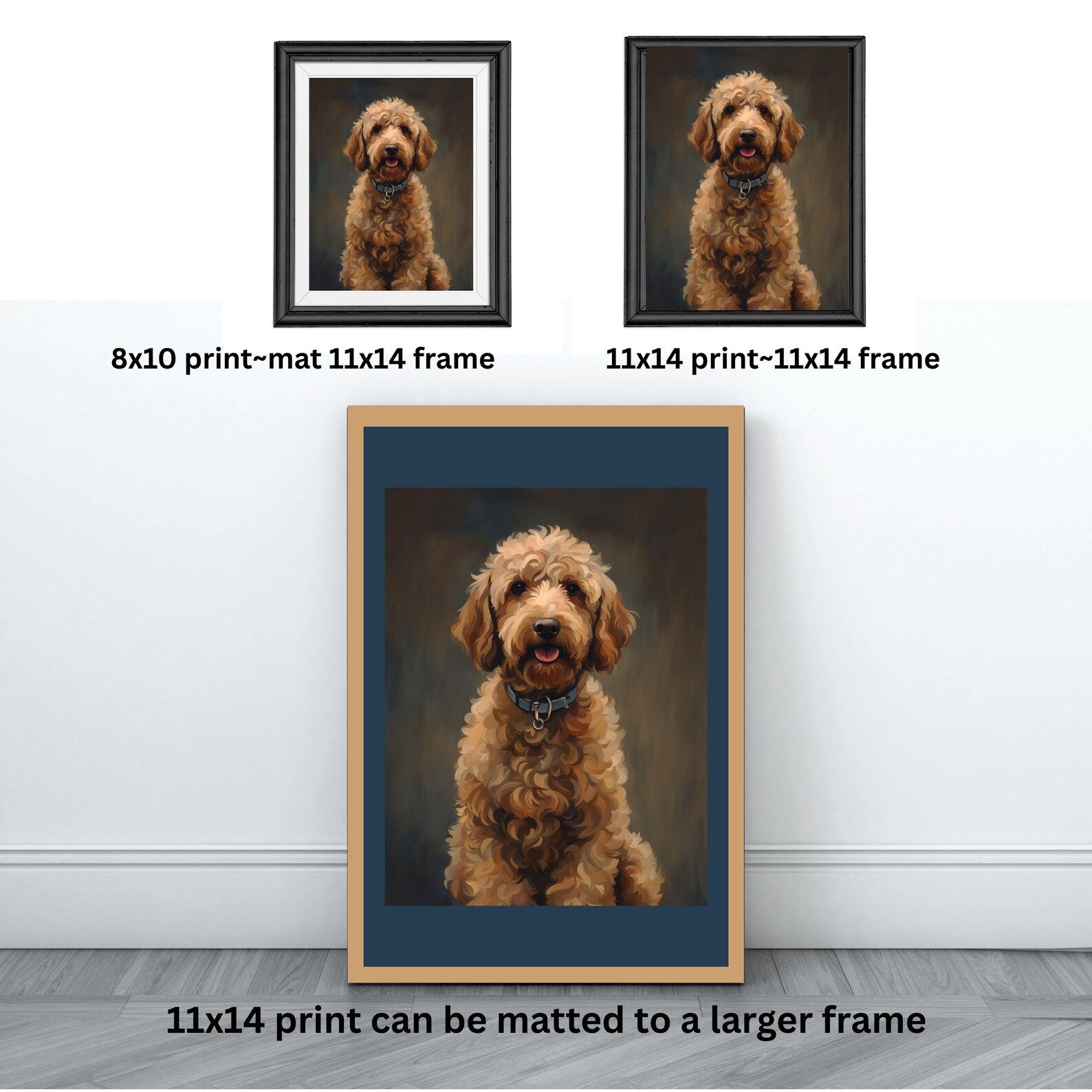 Labradoodle Watercolor Art Print: Dog Wall Decor, Pet Portrait, Pet ...