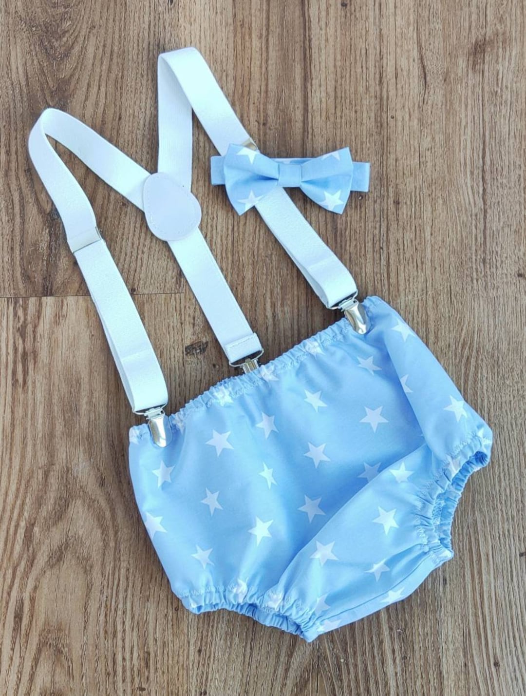 Star Baby Bloomer Set: Light Blue Cake Smash Outfit - Etsy