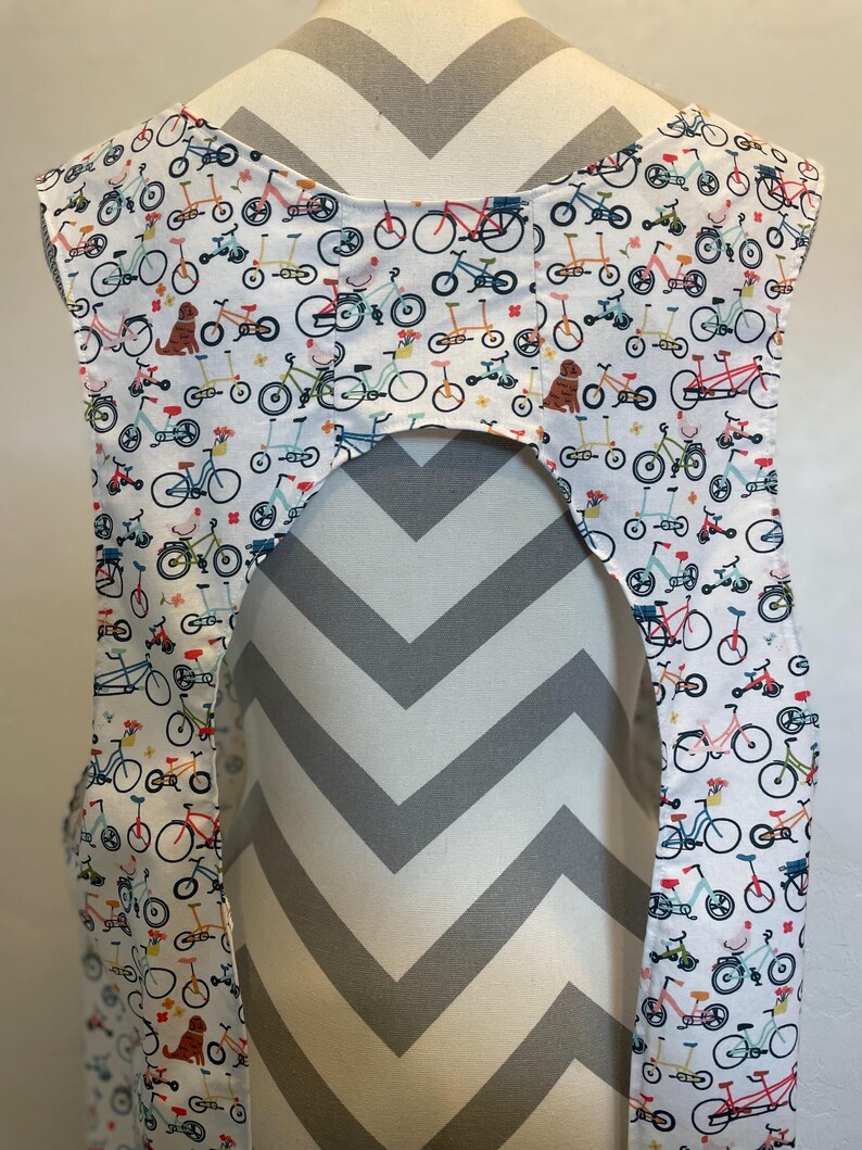 Apron, Apron No Tie, Women Apron, Chicken Apron, Bike Apron, Gifts for ...