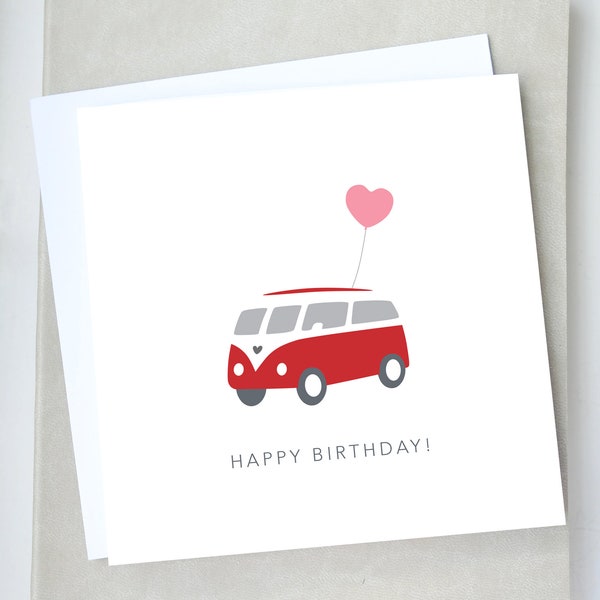 Vw Birthday Card - Etsy