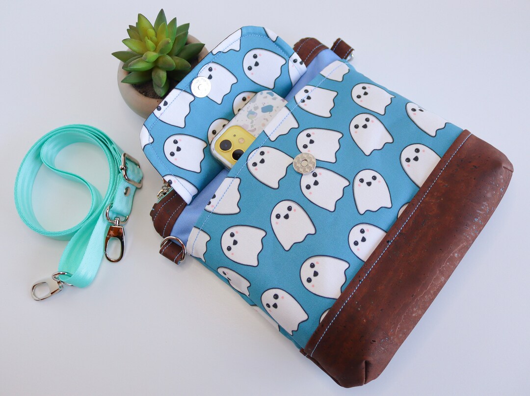Ghosts Bag, Cork Leather Purse, Kawaii Purse, Cute Ghosts, Cute Ghost ...