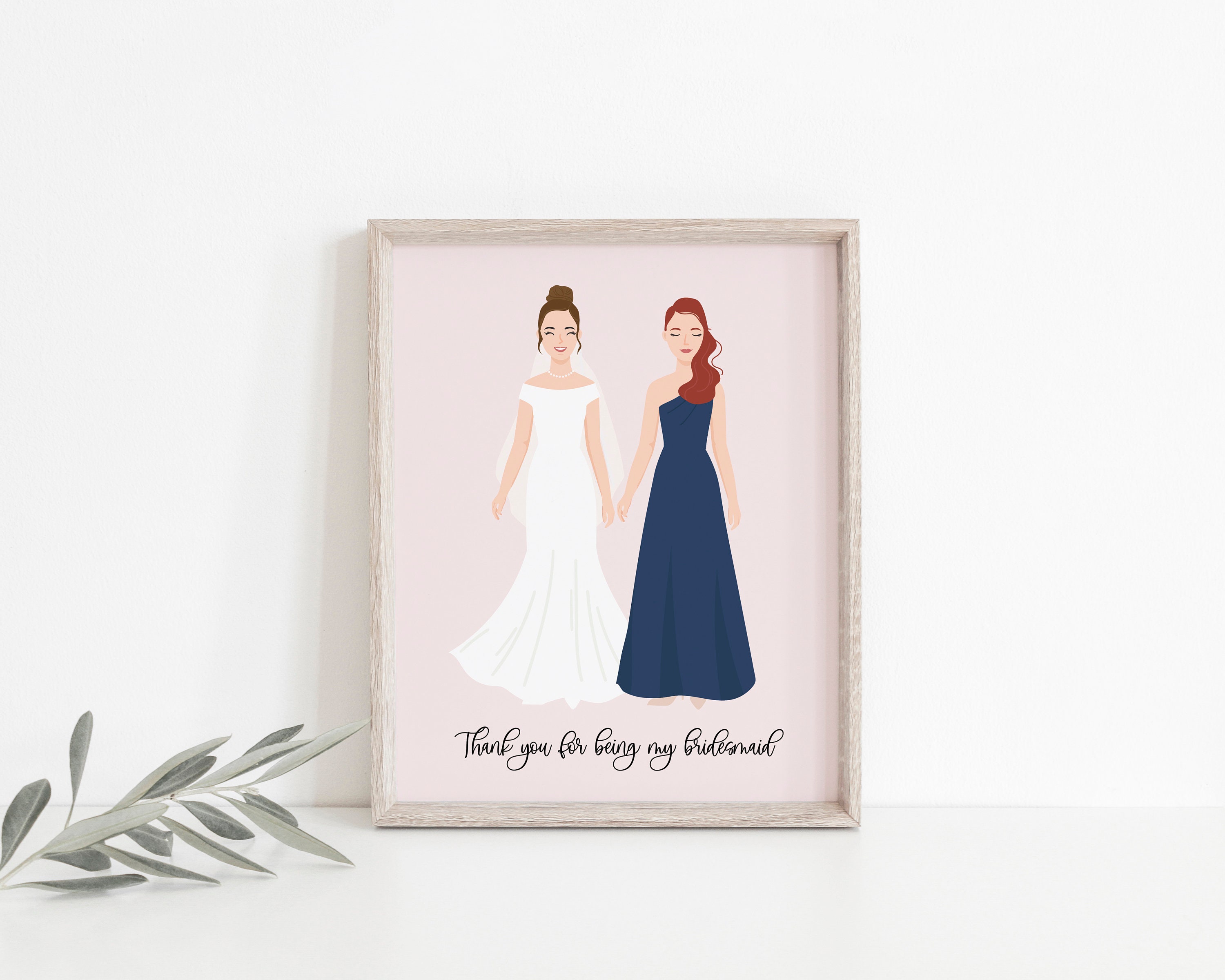 Bride And Maid Of Honor Cartoon