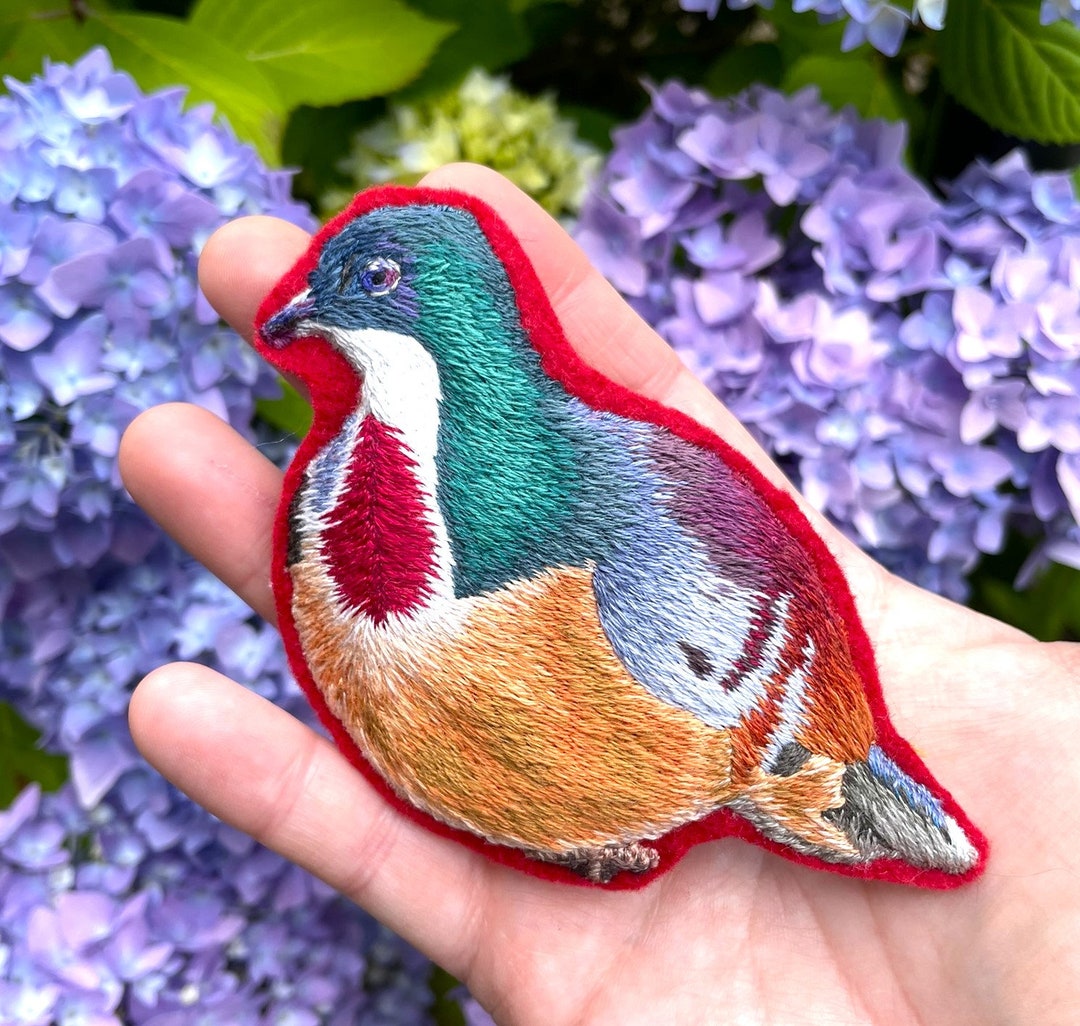 Negros Bleeding Heart Pigeon Bird Felt Handmade Patch (SEW ON) - Etsy