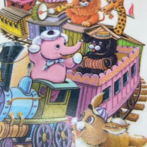 Vintage Toyland Express Train Little Engine Melmac Childrens Plates Set ...