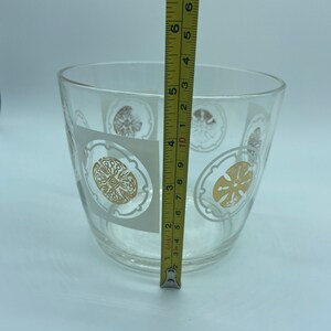 MCM Ice Bucket White Gold Coin Glass Bucket Bowl - Etsy