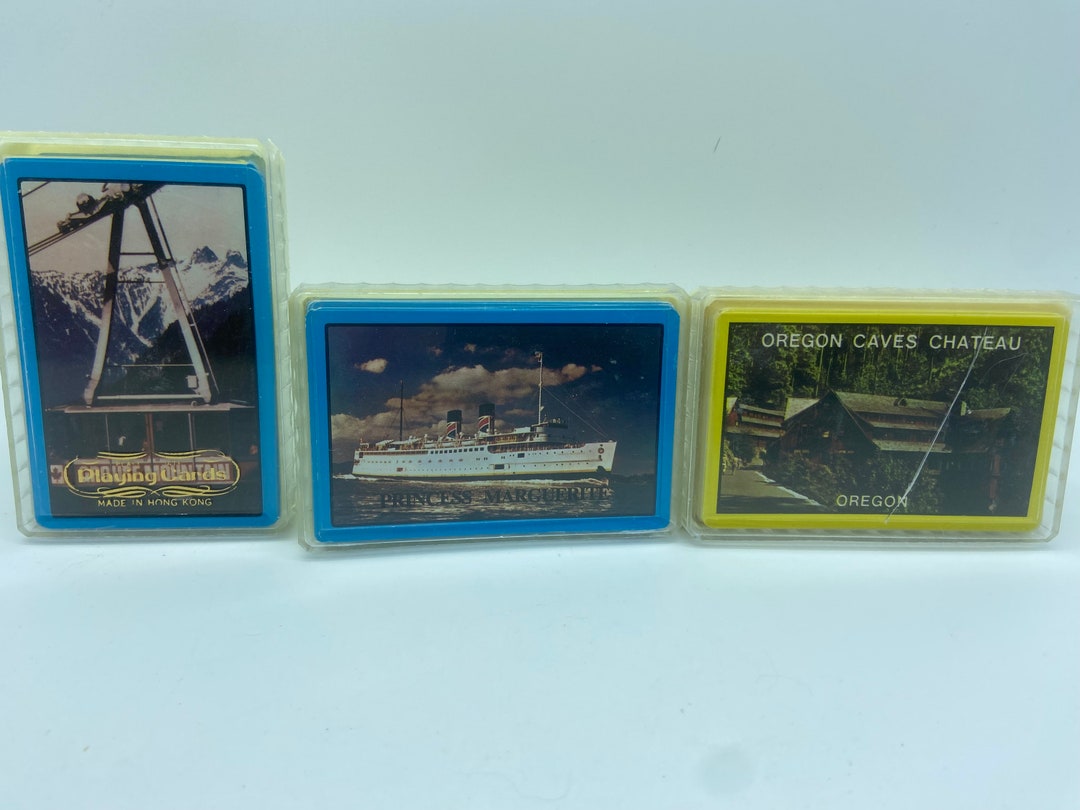 Vtg Souvenir Playing Cards Decks USA Canada Oregon Caves Grouse Mtn ...
