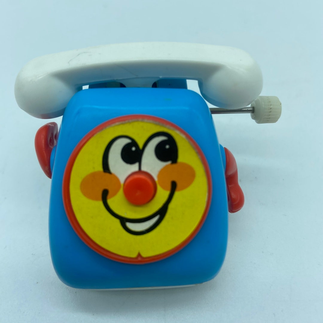 Tomy Blue Telephone Get Along Gadgets Vintage Wind up Toy Phone 1980 ...