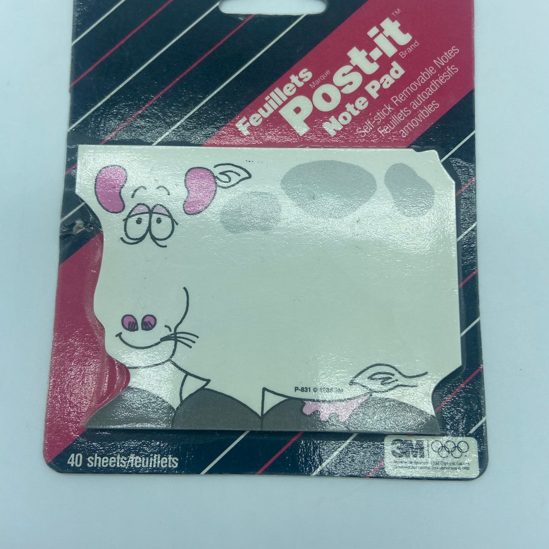 Vintage 1988 Cow Post-it Sticky Notes Sheets 3M USA New Sealed - Etsy