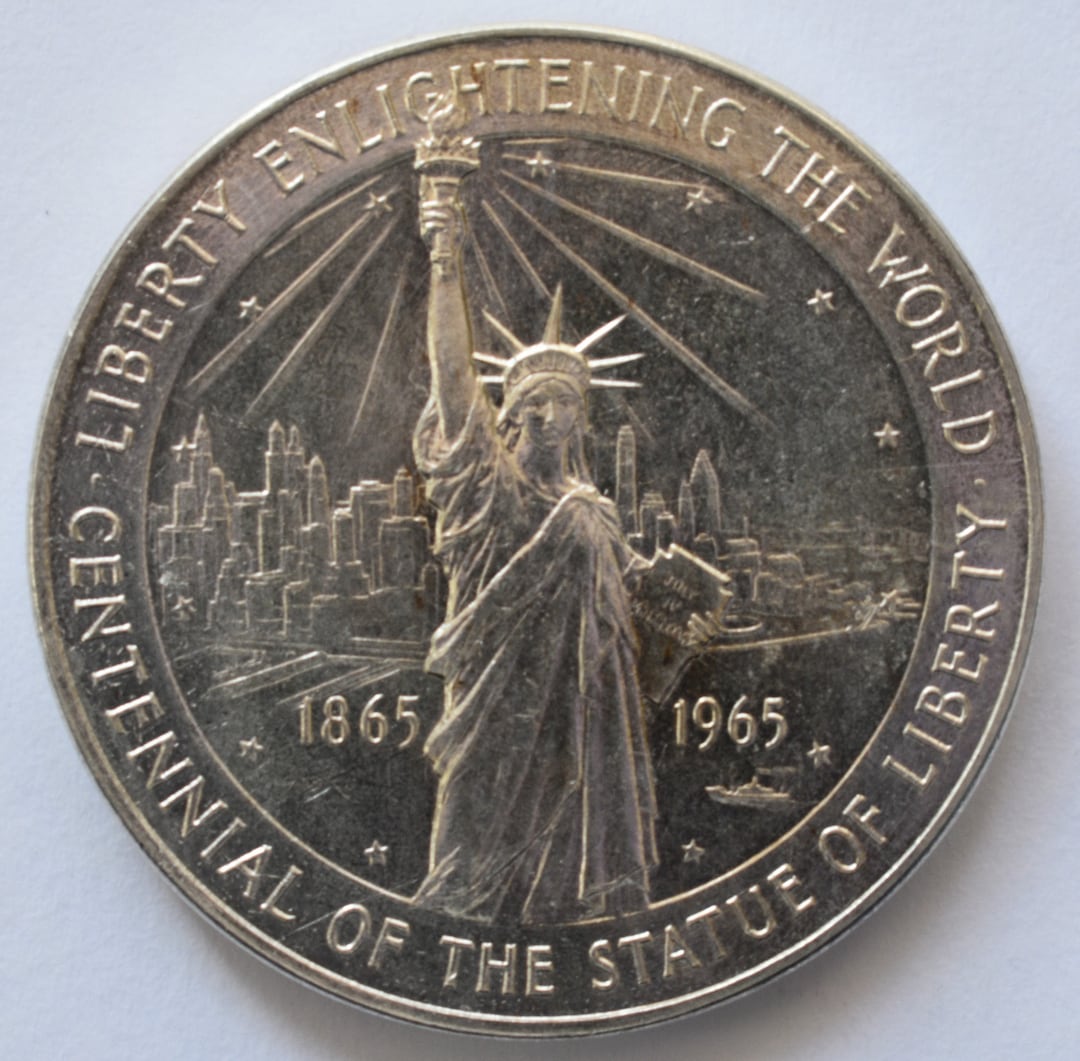 Statue of Liberty Centennial Coin/silver - Etsy