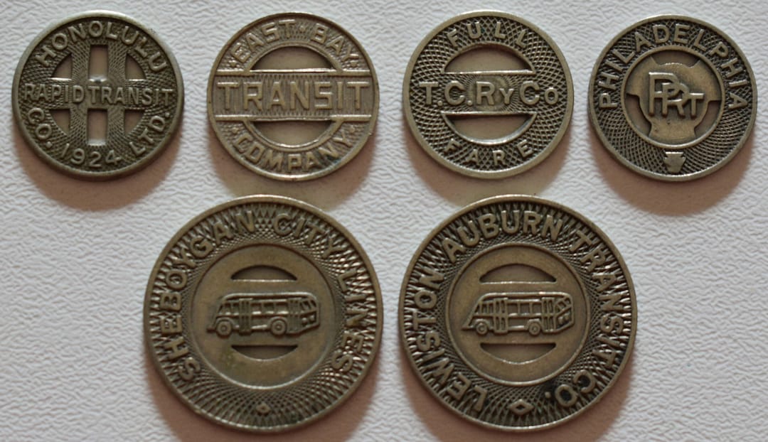 Bus Transit Tokens and More - Etsy