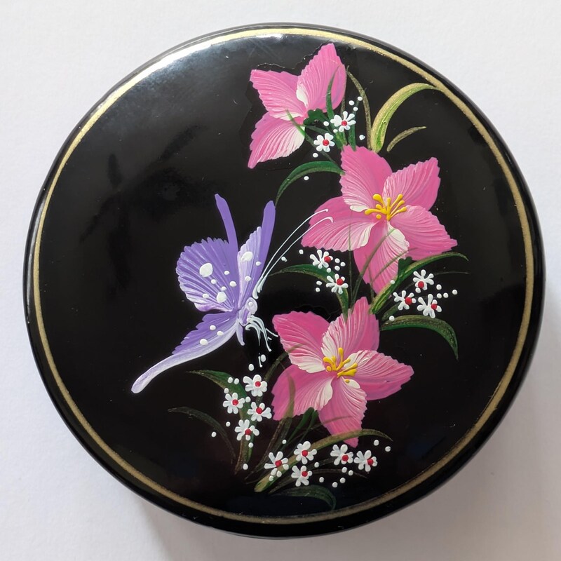 Lacquer Trinket Box - Etsy