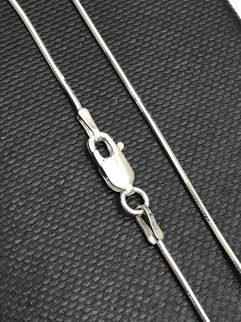 Sterling Silver Snake Chain 1mm Italian Diamond Cut Snake - Etsy