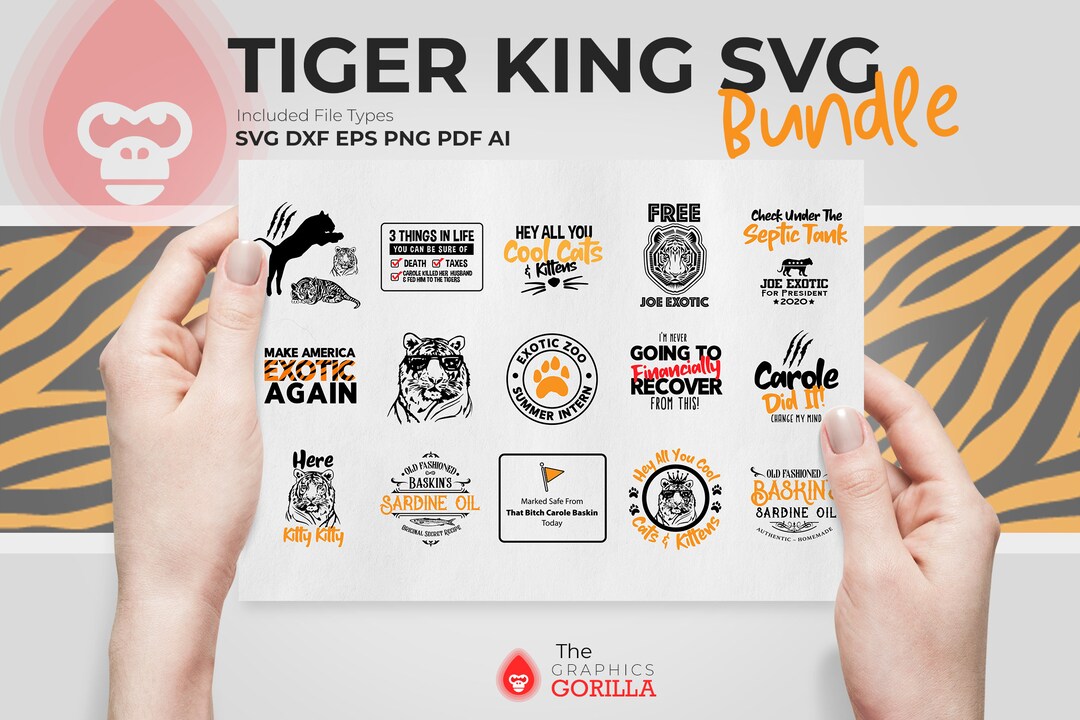 Tiger King SVG Bundle Joe Exotic Svg Cut File 15 Tiger King - Etsy