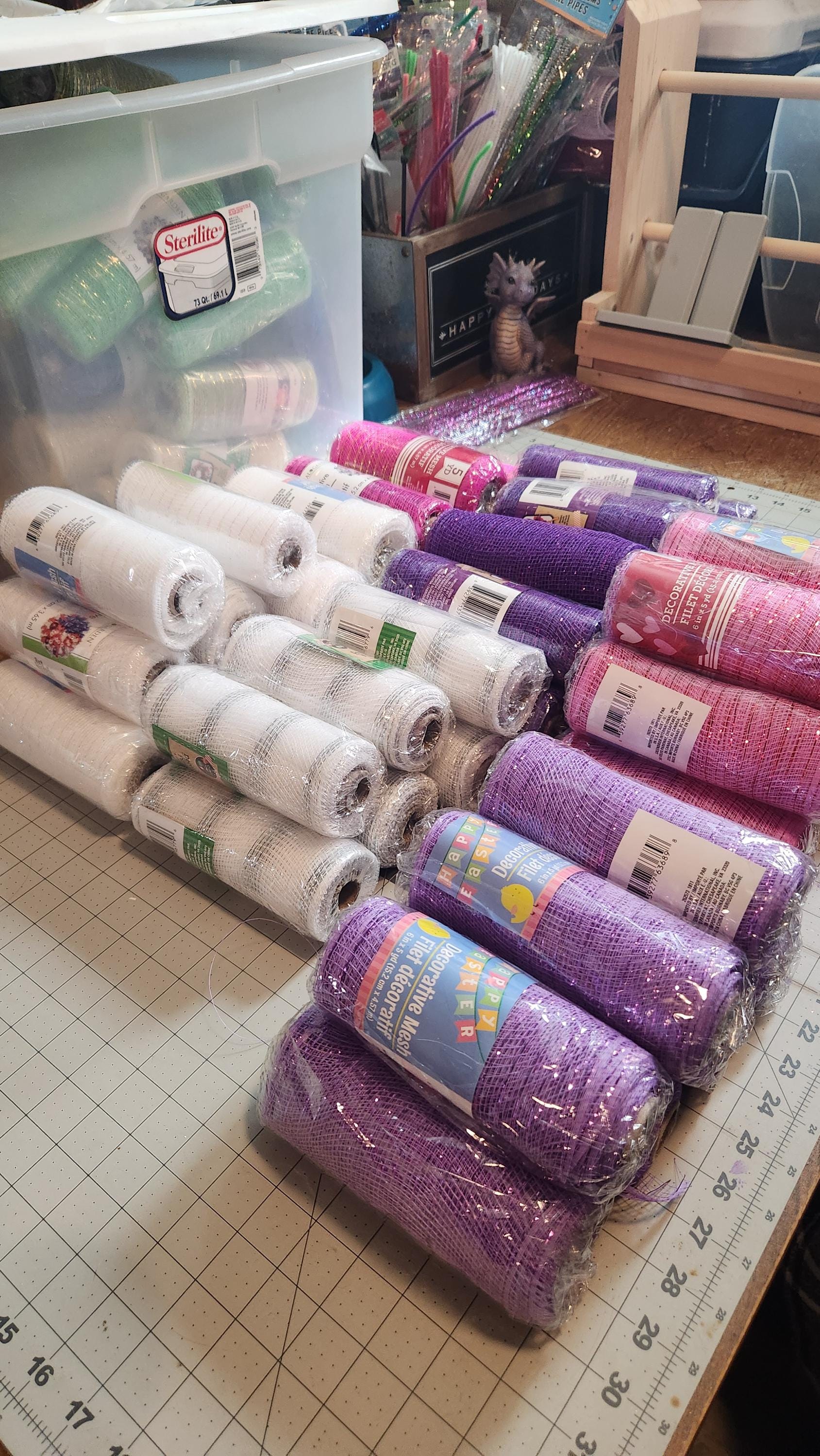 1 Dollar a Roll Deco Mesh Bundles, 6" X 5 Yds Each Roll, Beautiful ...