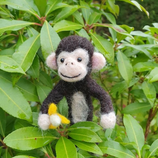 Felt Monkey - Etsy
