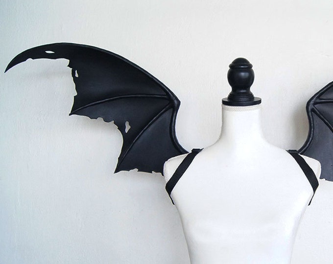 Black or Any Color Demon Vampire Dragon Cosplay Wings Medium Size 120cm ...