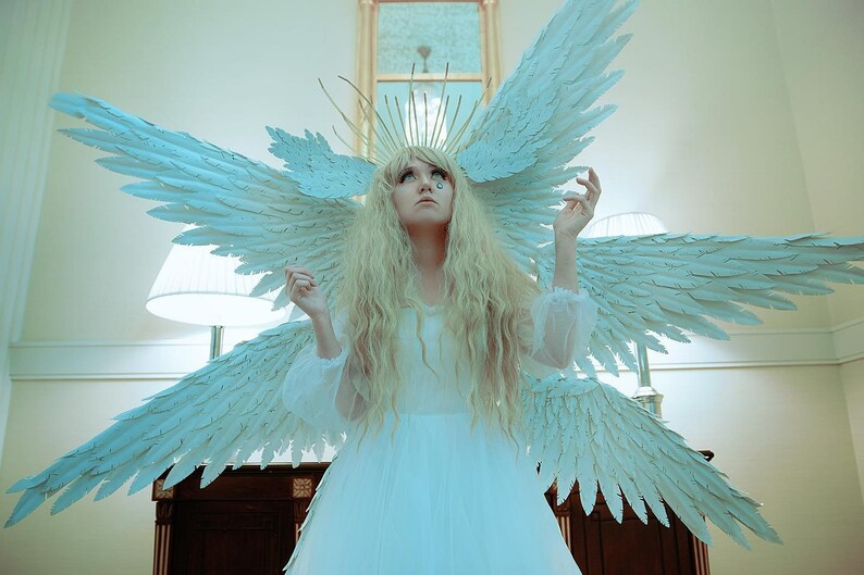 Angewomon and Angemon white wings for cosplay Digimon angel - Etsy México