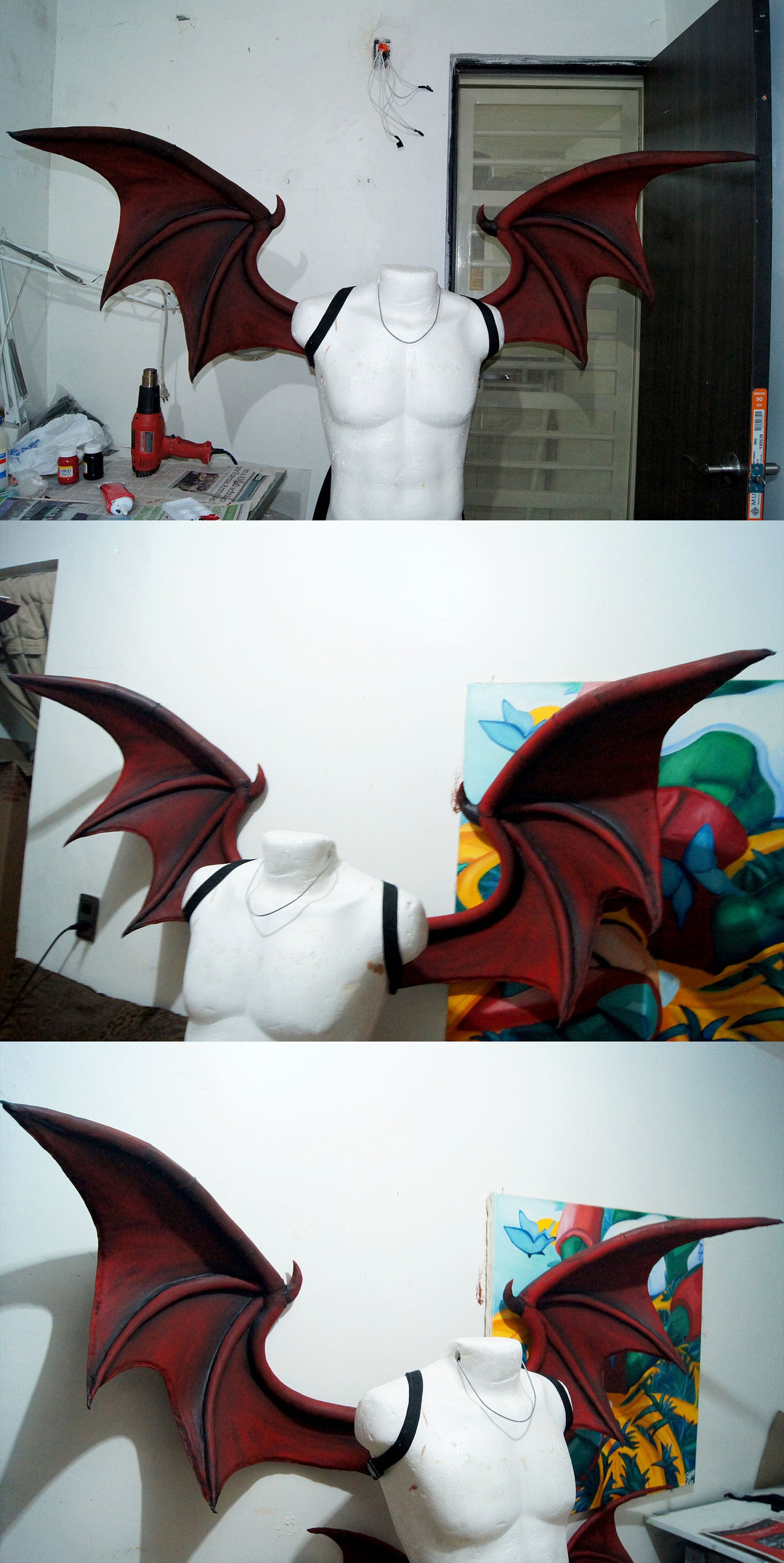 Demon Dragon Vampire Wings Cosplay Costume Simple Details - Etsy