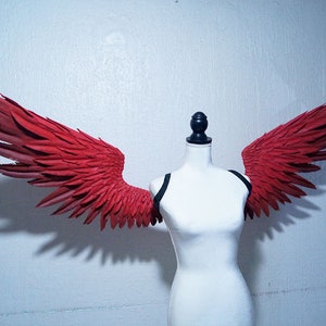 Red and More Color Wings for Cosplay Darker Longest Feathers - Etsy