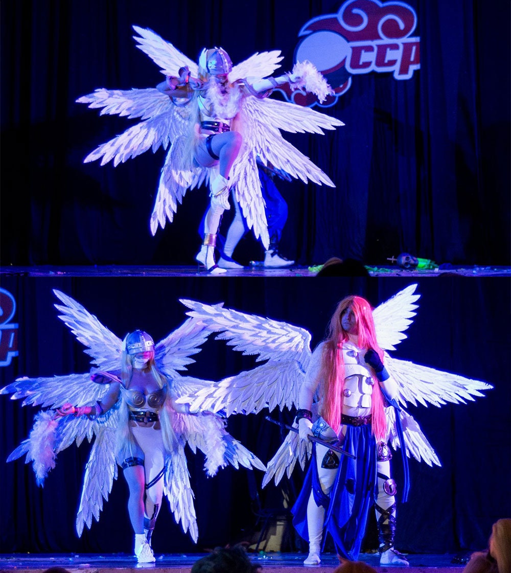 Angewomon and Angemon white wings for cosplay Digimon angel - Etsy México